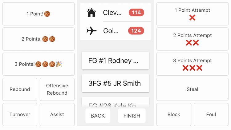 Stats Tracking App — Wooter | Free Sports Management Software