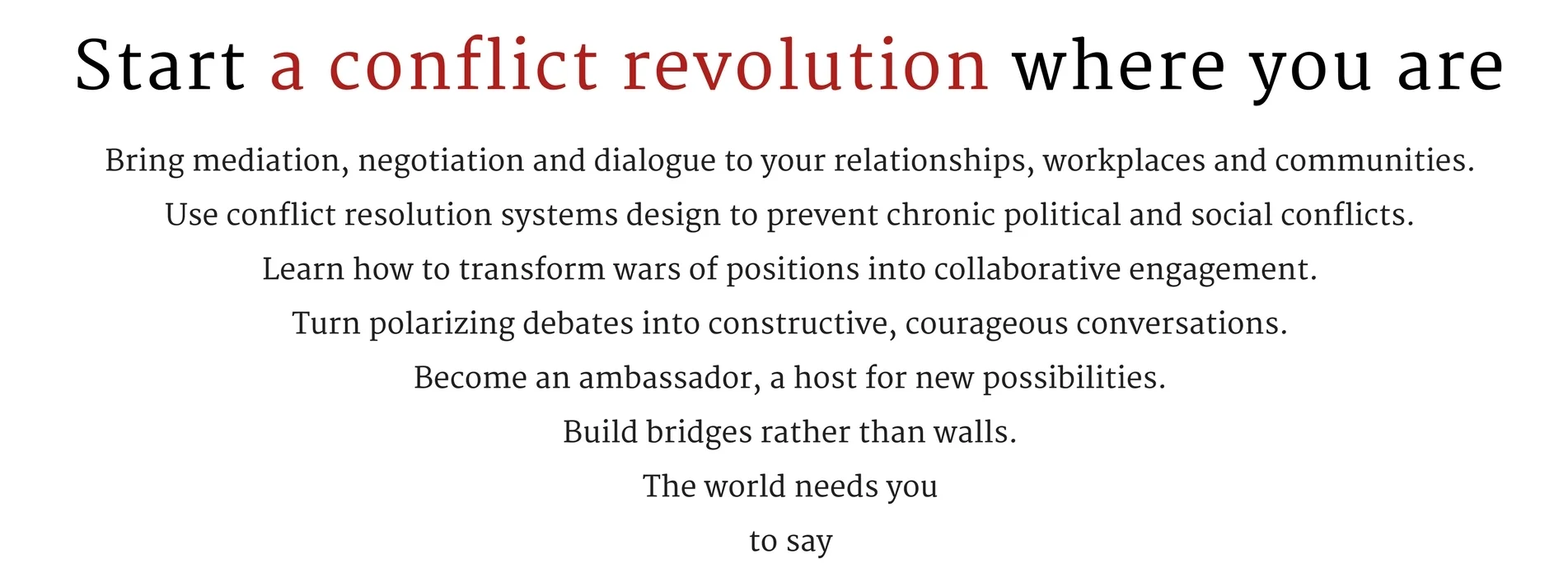 Ken Cloke Conflict Resolution