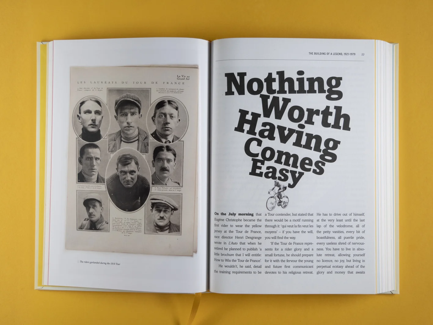 YELLOW JERSEY DETAILS — Matt Broughton Book Design