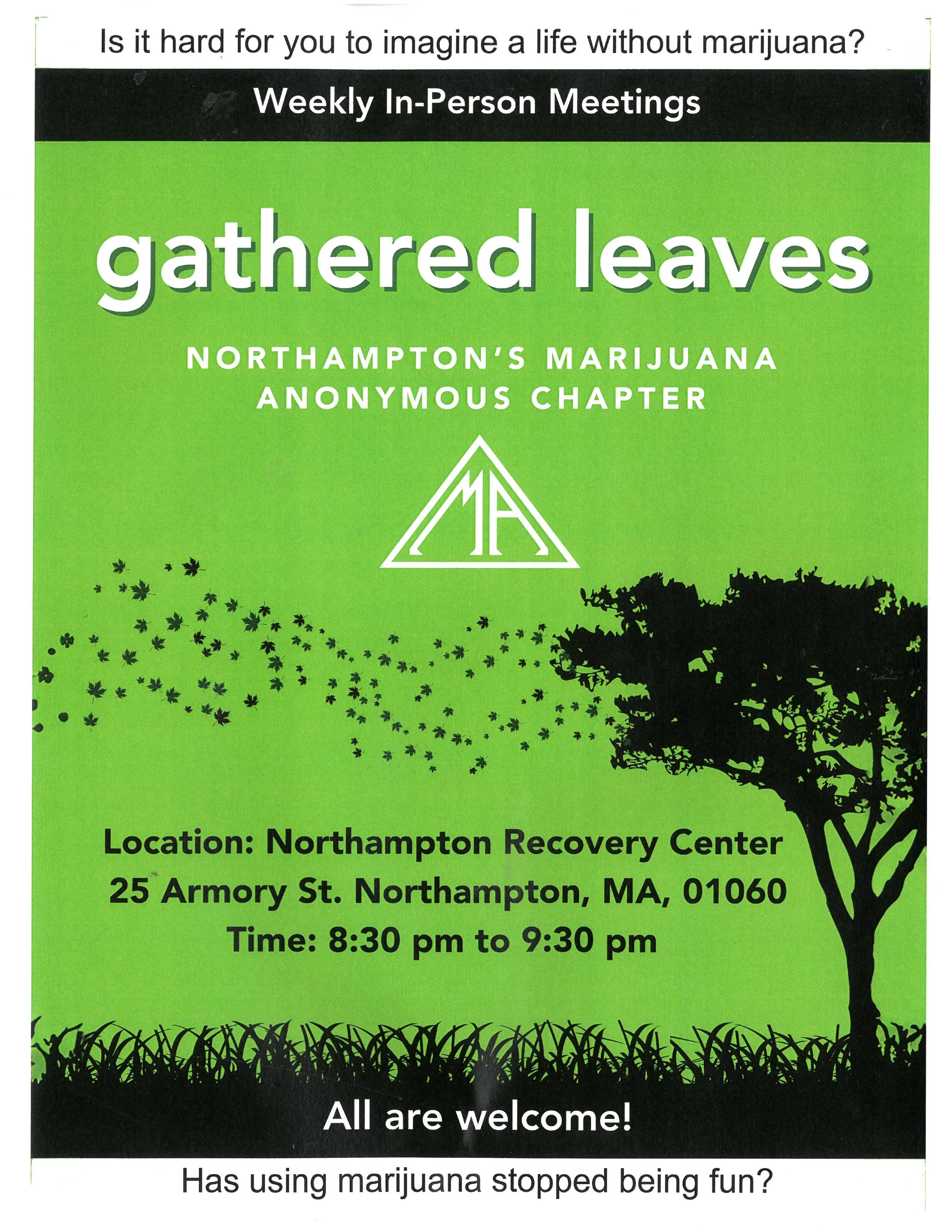 Schedule of Events — Northampton Recovery Center