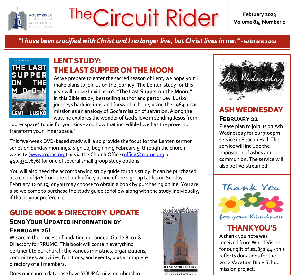 Circuit Rider – February 2023 — Rocky River United Methodist Church