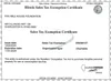 Illinois Tax Exempt Certificate — Five Mile House