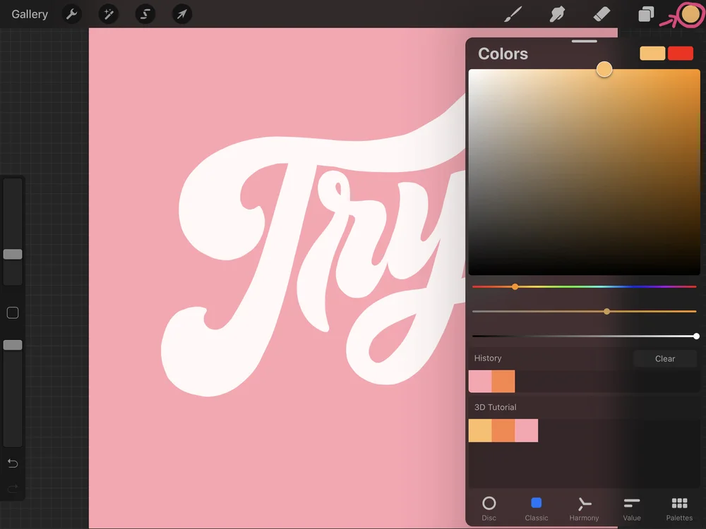 3D Lettering Tutorial in Procreate — Los Angeles Lettering Mural Artist
