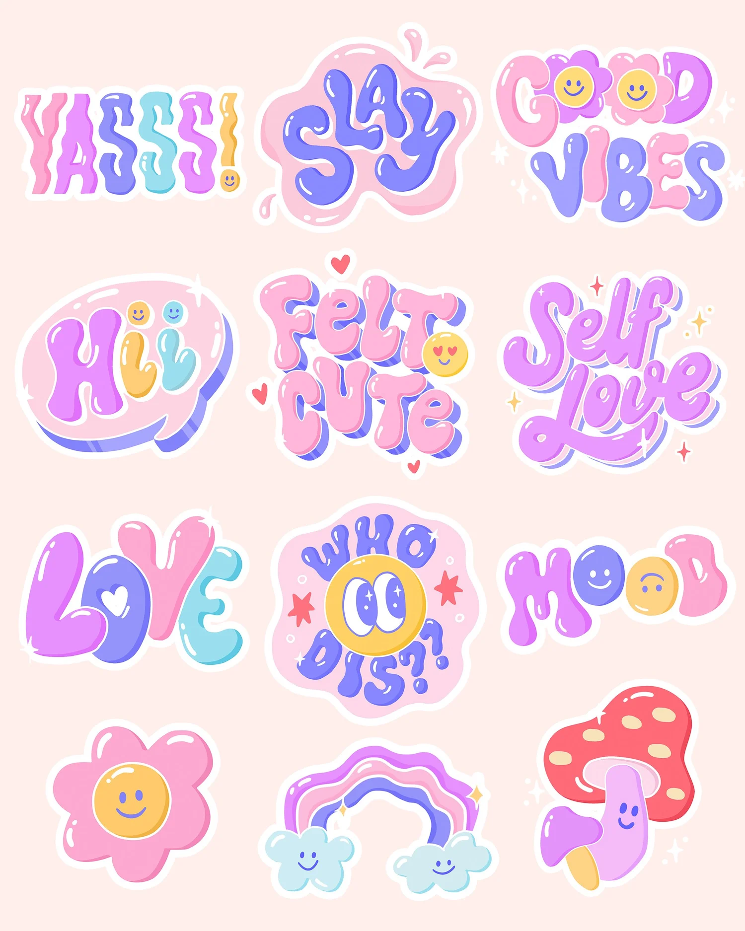 Canon Sticker Pack — Los Angeles Lettering Mural Artist