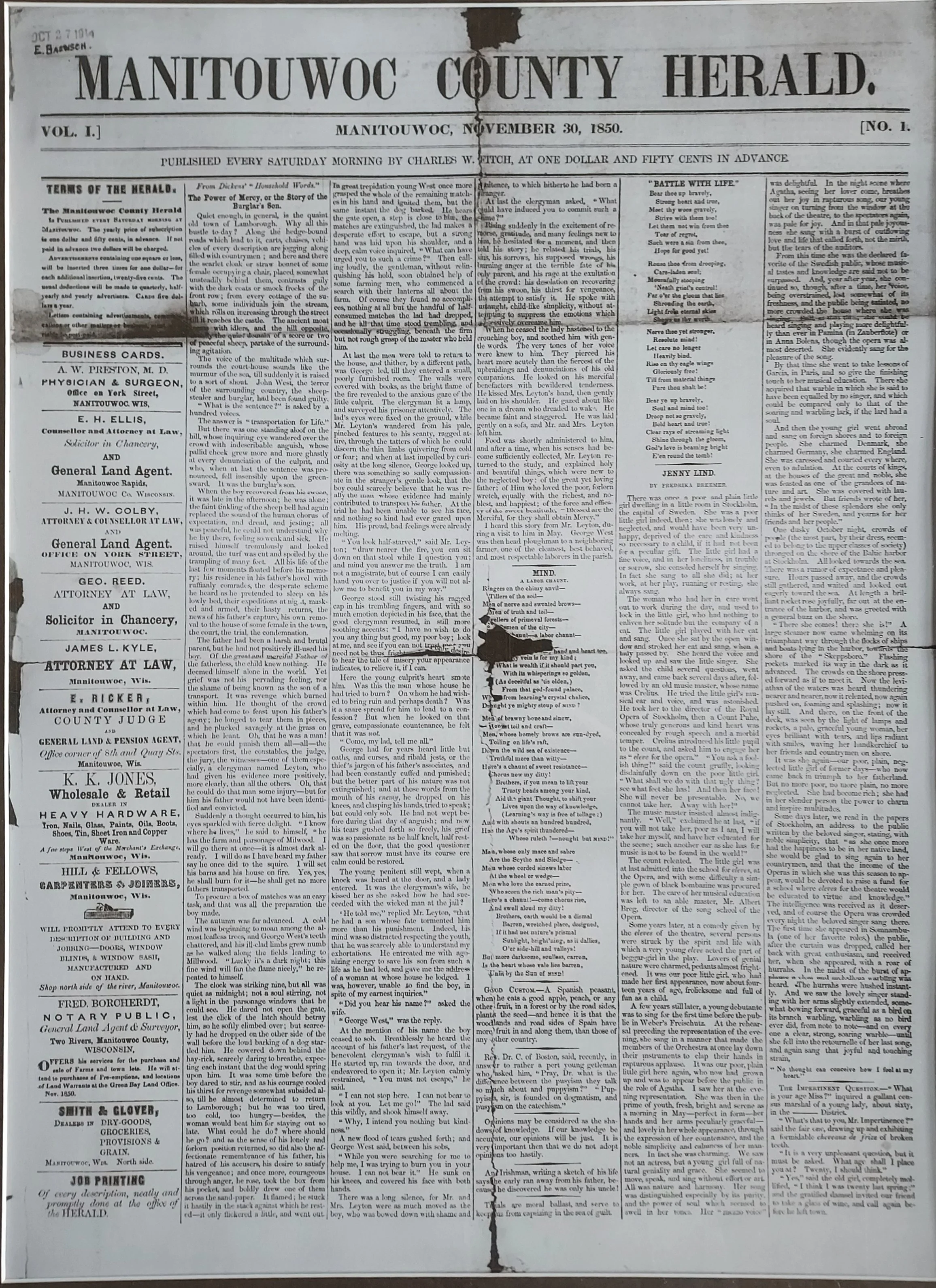 The Weekly Herald — Manitowoc County Historical Society