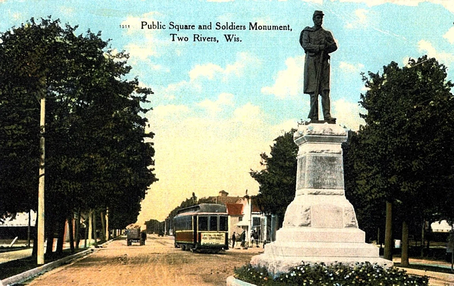 Civil War Soldiers Monument Dedicated on June 9, 1900 in Two Rivers ...