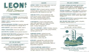 Menu — LEONs FULL SERVICE