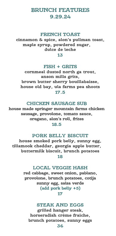 Menu — LEONs FULL SERVICE