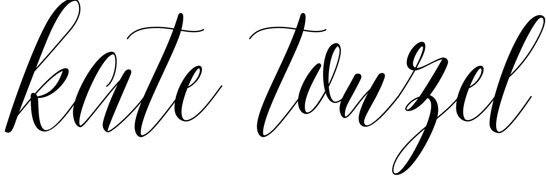 The Name Katie In Fancy Writing