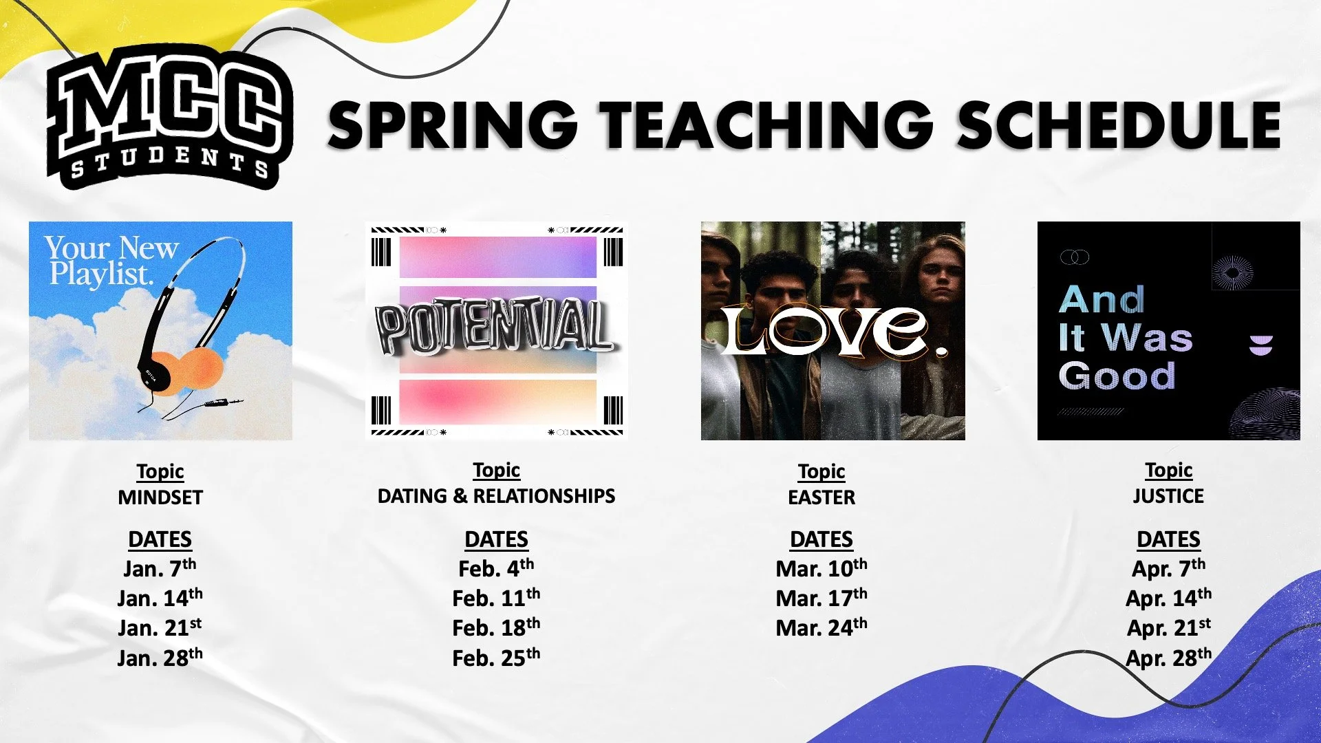 MCC Students Resources — Maryland Community Church