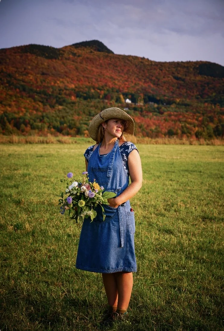 Farm Apron Dress / Indigo Denim — tove | sustainable fashion