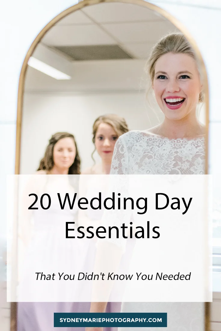 20+ Wedding Day Essentials That You Didn't Know You Needed