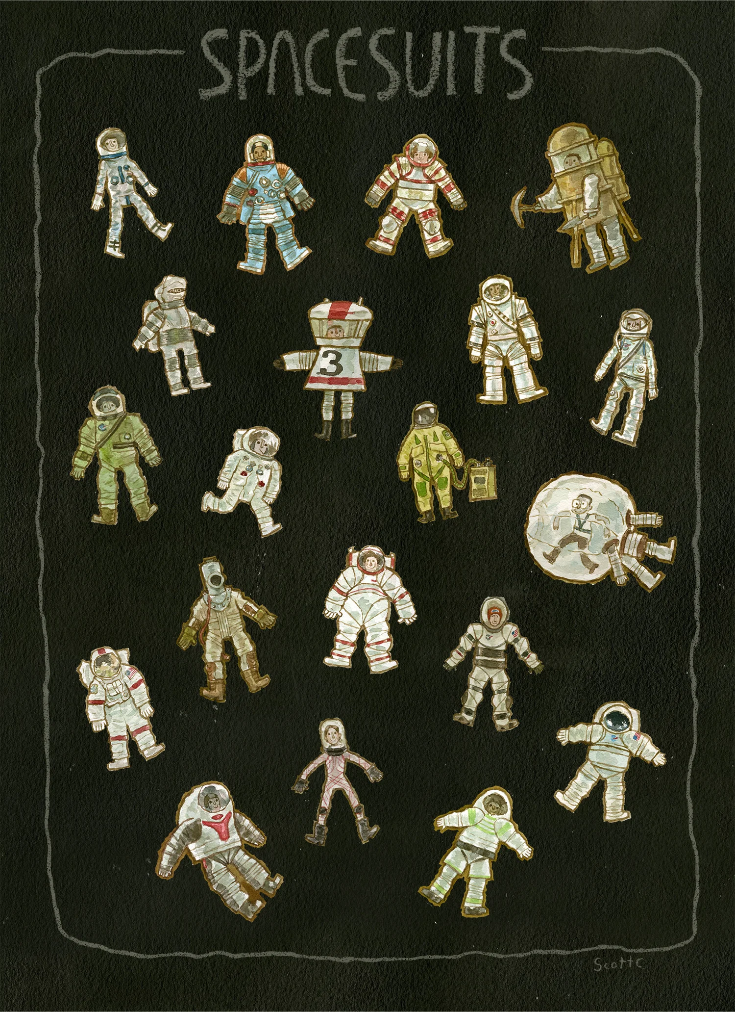 Space Suit Printable Pattern