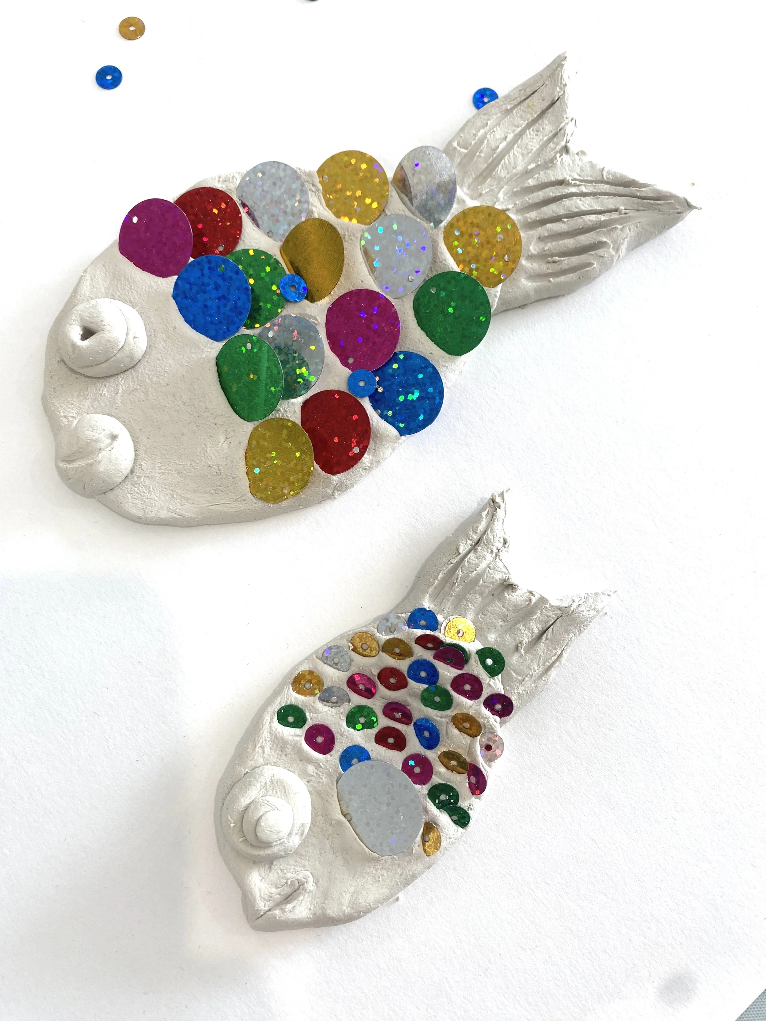 Clay Rainbow Fish School Holiday Program Class — Gloworm Studios