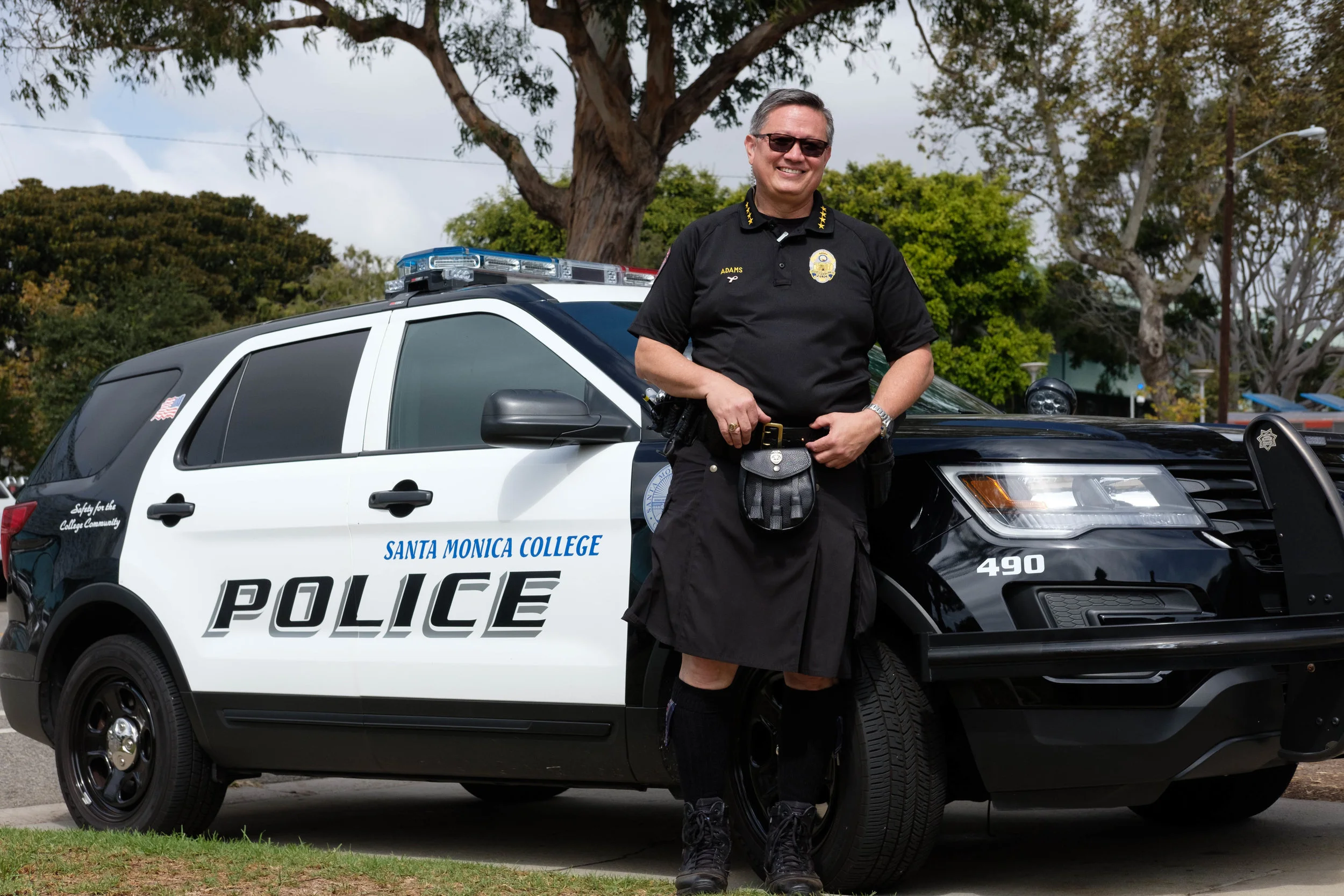 Chief Johnnie Adams Kilts It For Breast Cancer — The | Corsair