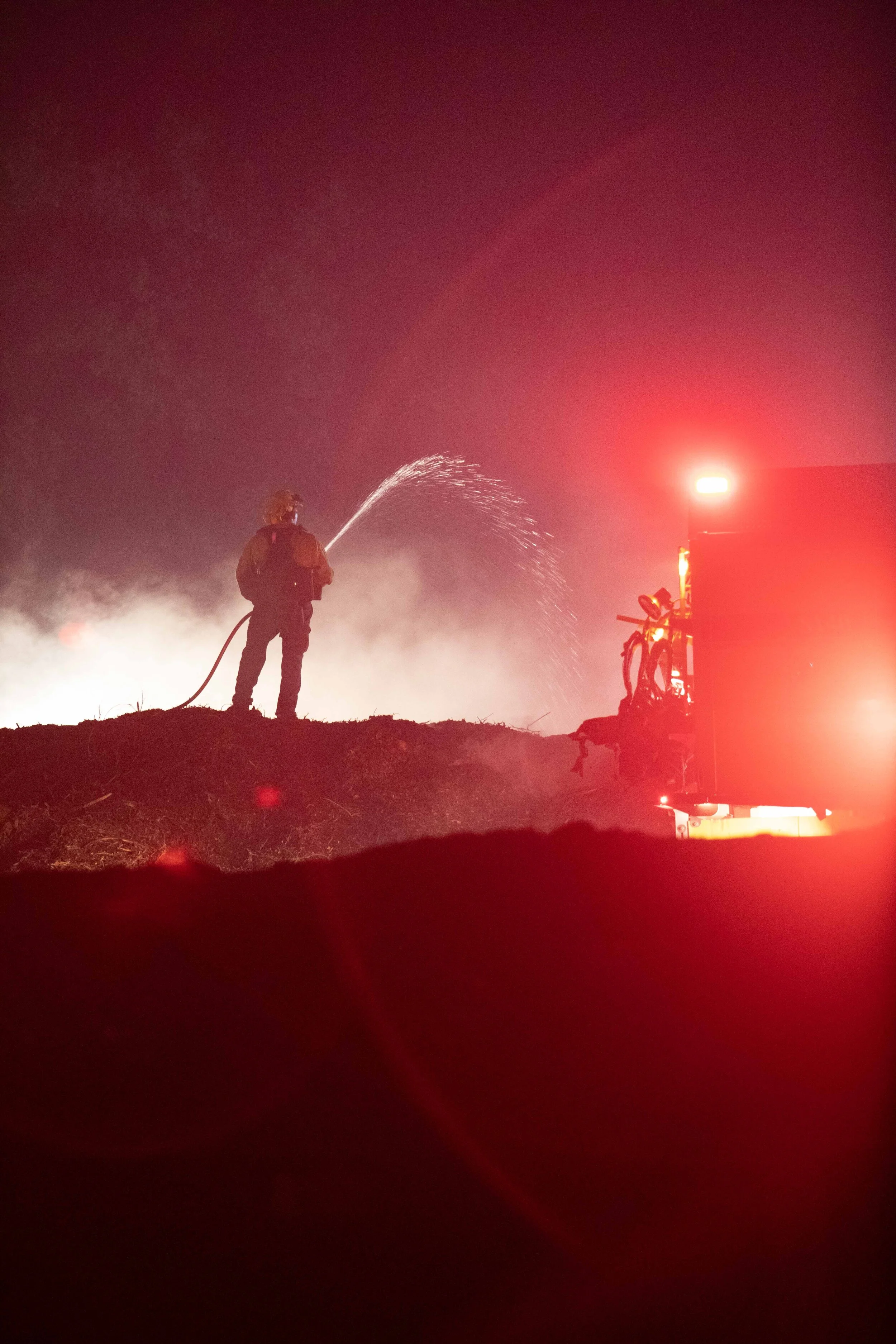 LATEST: Firefighters Work to Extinguish Saddleridge Wildfire — The ...