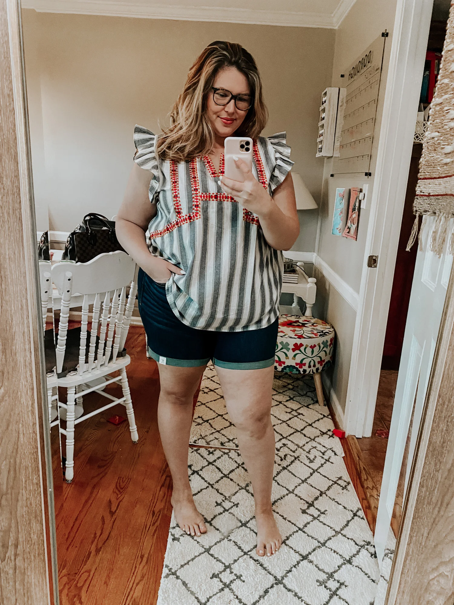TRY ON // 3.19 denim shorts — House of Dorough