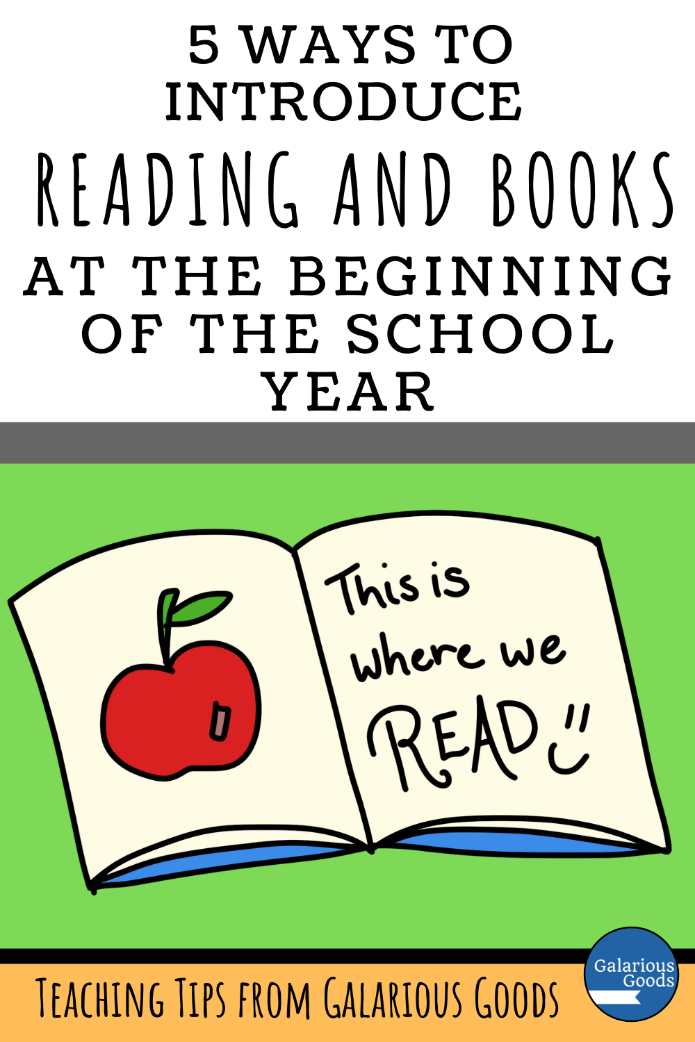 5 Ways to Introduce Reading and Books at the Beginning of the School ...