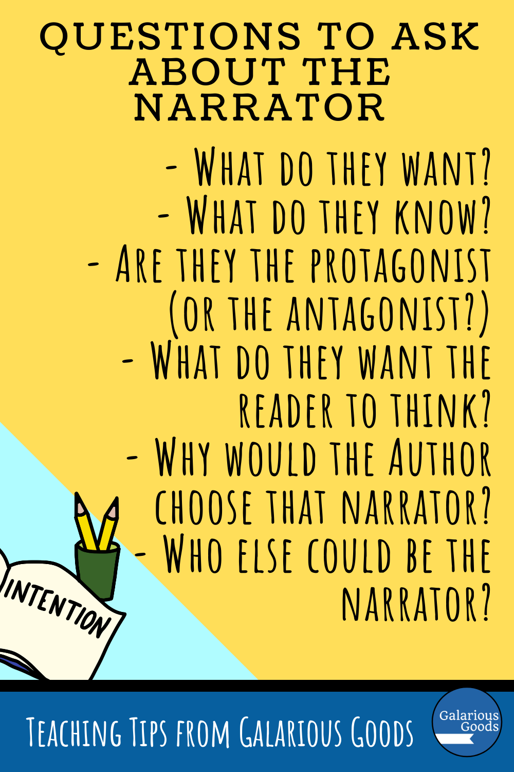 Exploring Author Intention — Galarious Goods