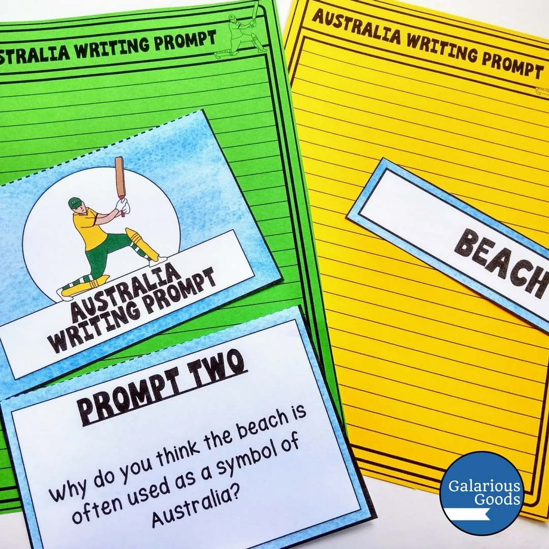 Australia Writing Prompt Cards — Galarious Goods