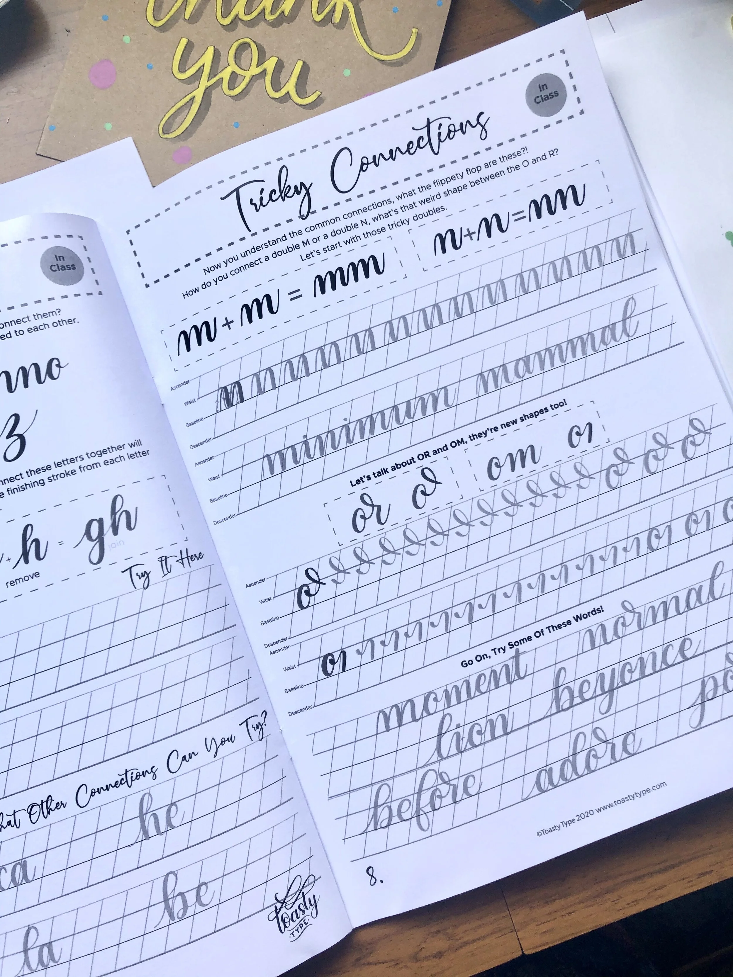 Intermediate Calligraphy - Lowercase and Capitals — Toasty Type