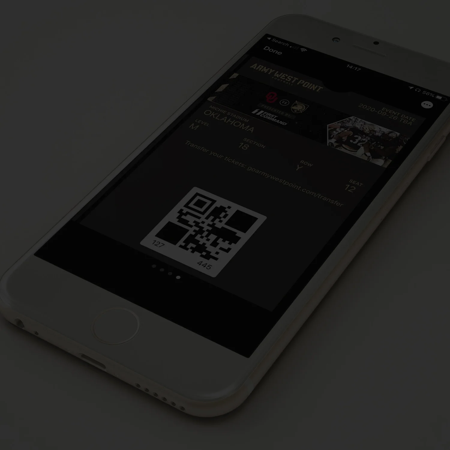 Mobile Ticketing — Army Gameday