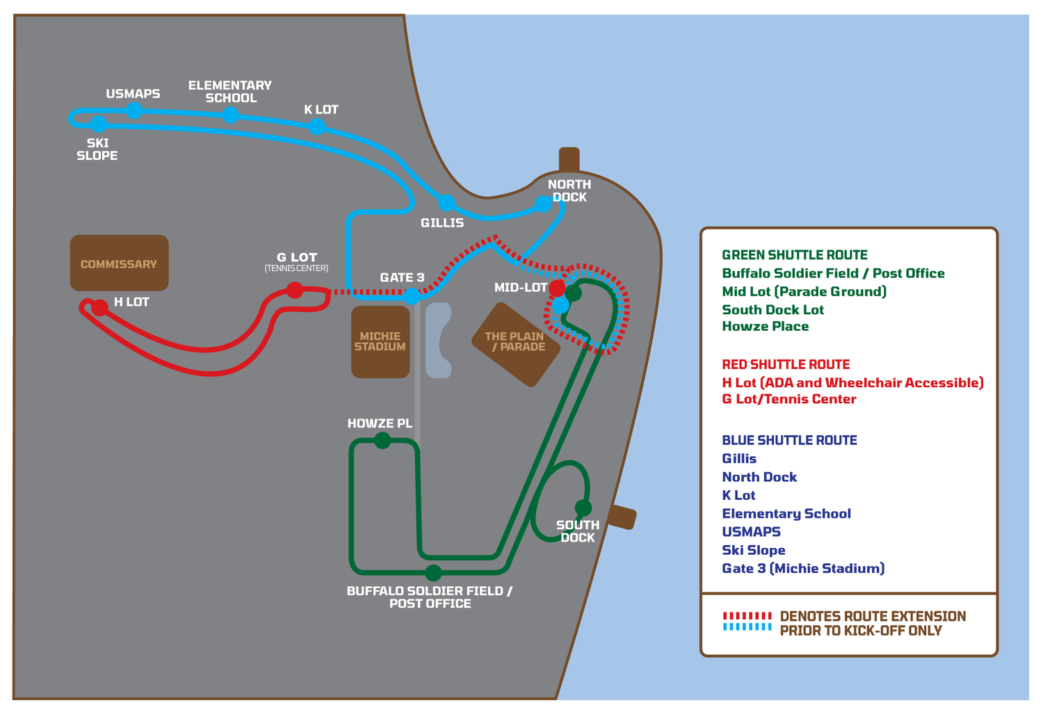 Directions & Parking — Army Gameday