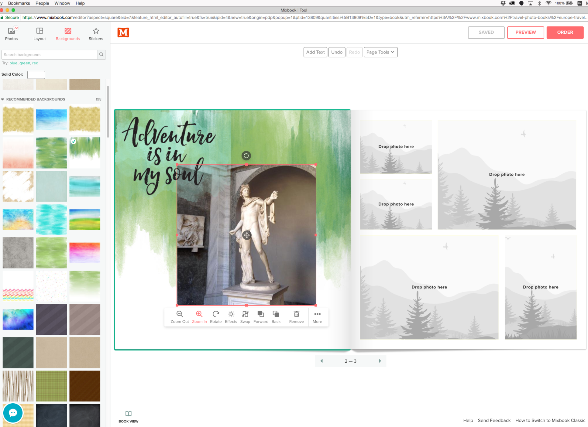 The New Mixbook Editor - Zoom, Rotate, and Adjust Your Photos