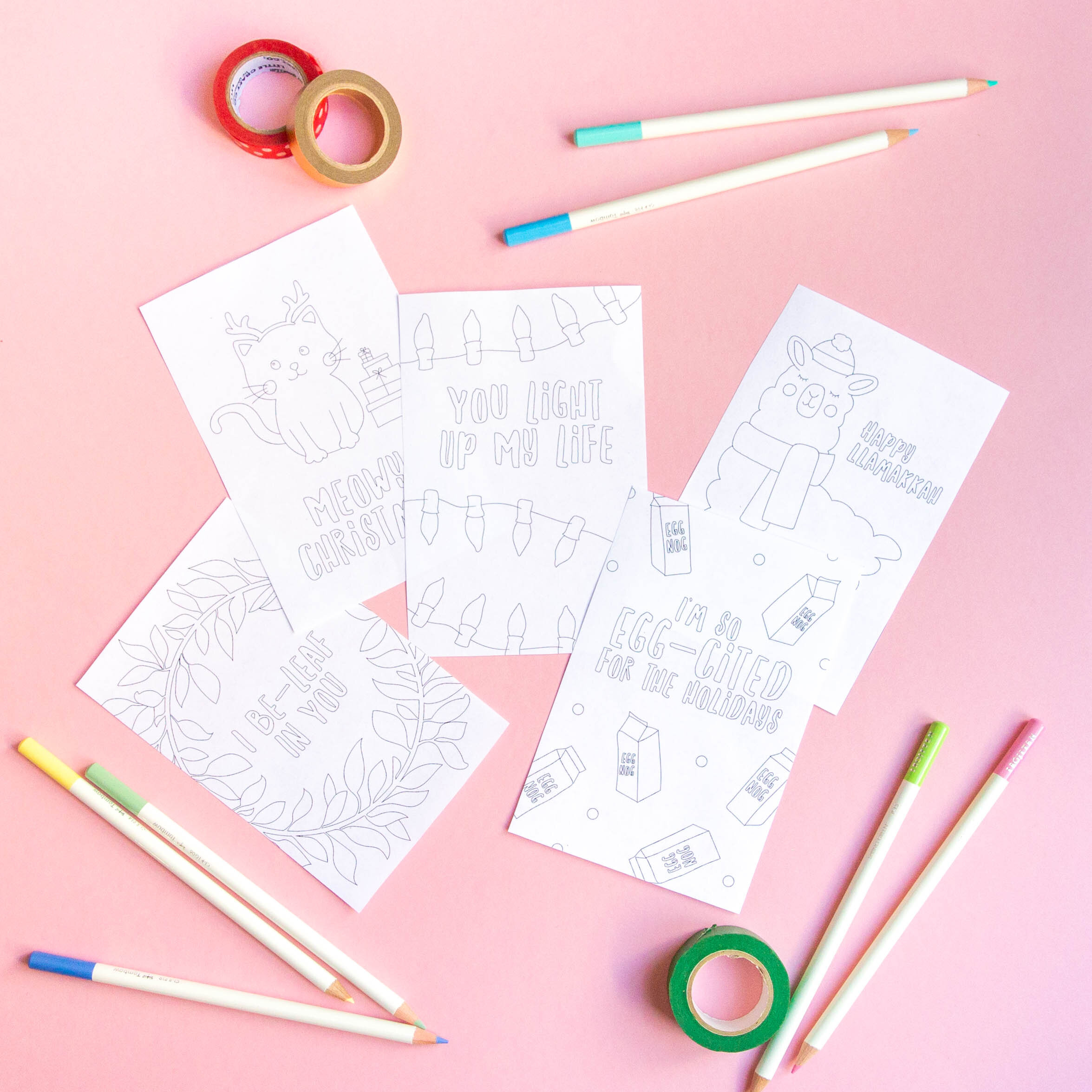 Downloadable Holiday Cards for Kids