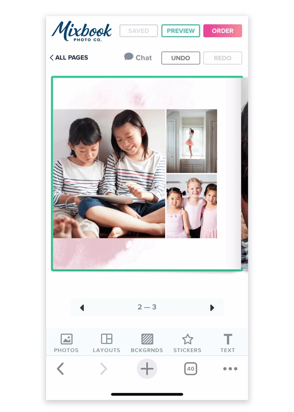 Mixbook's New Mobile Editor
