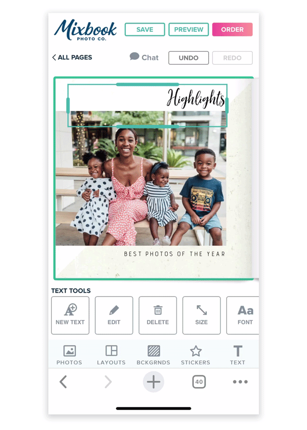 Mixbook's New Mobile Editor
