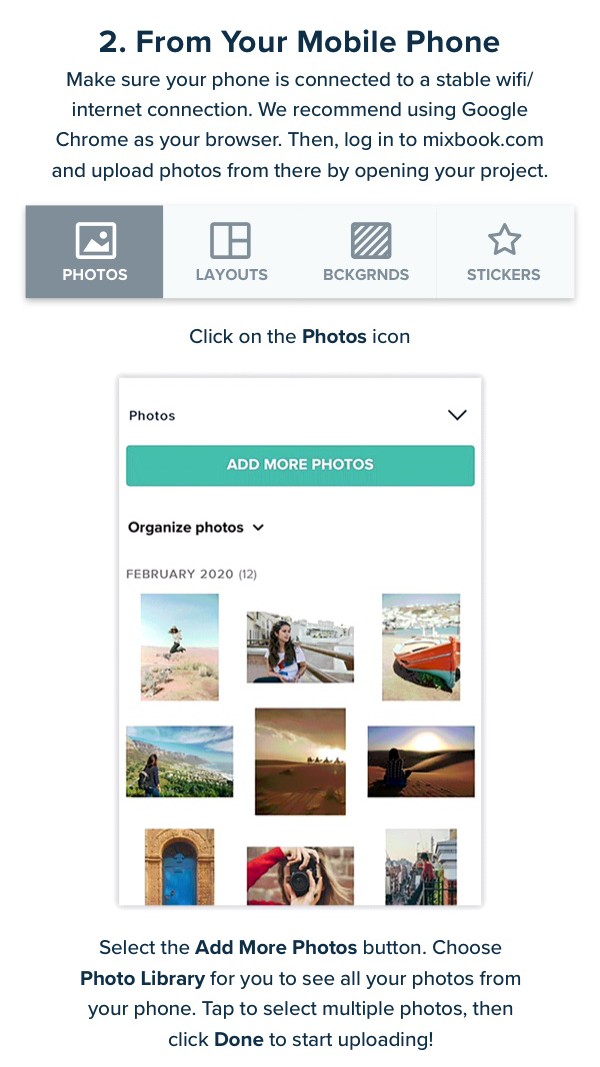 How to Upload Photos: Desktop and Mobile