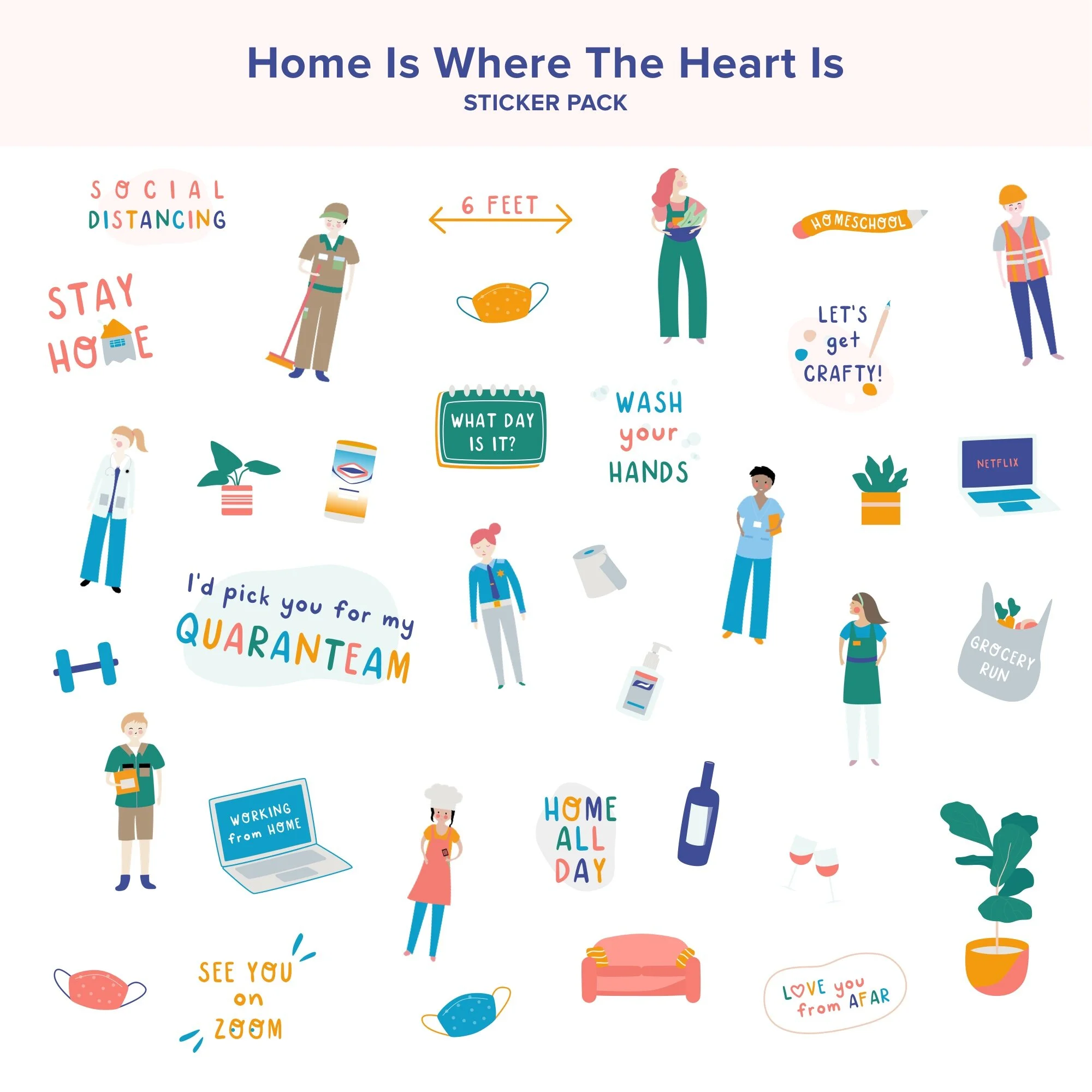 Home is Where the Heart Is - Free Sticker Pack