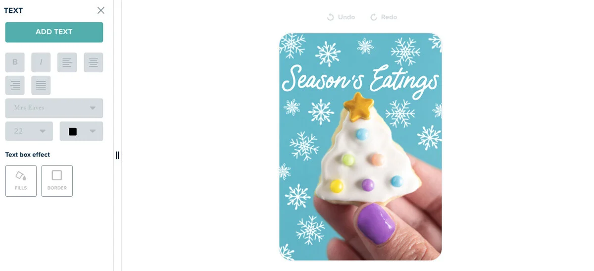Season’s Eatings Mixbook Holiday Card DIY