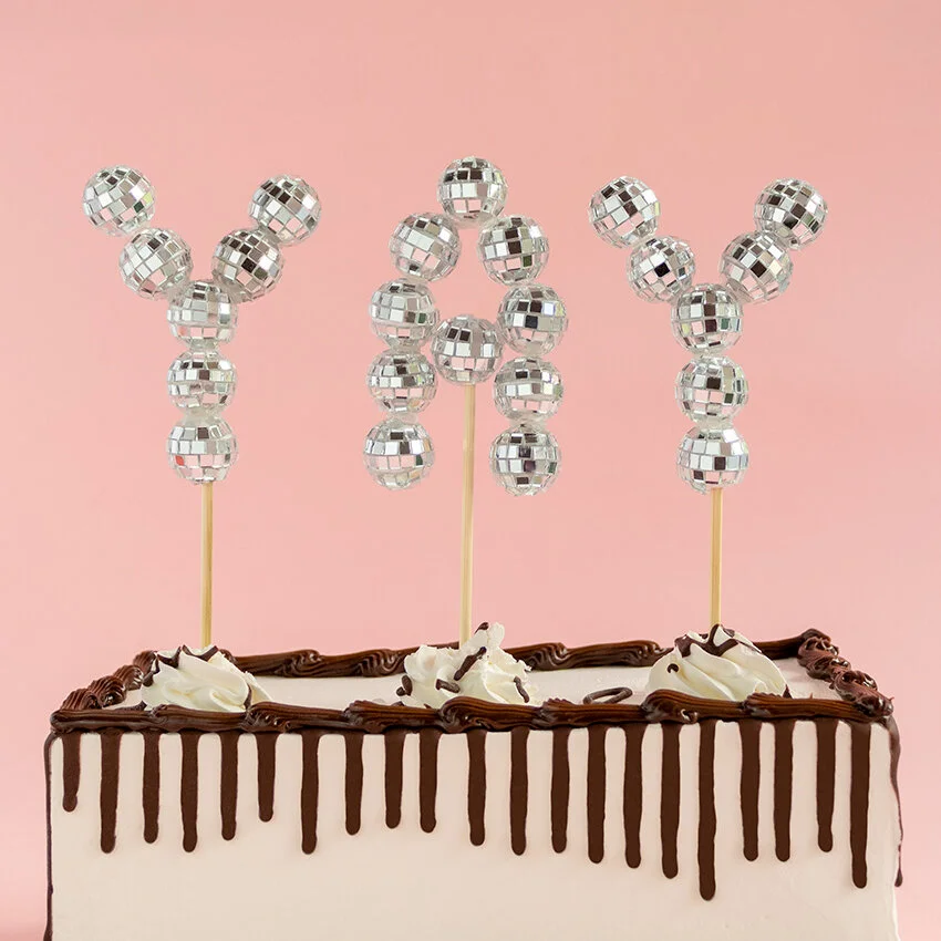 DIY Disco Ball Letters