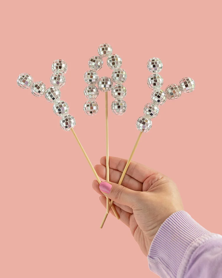 DIY Disco Ball Letters