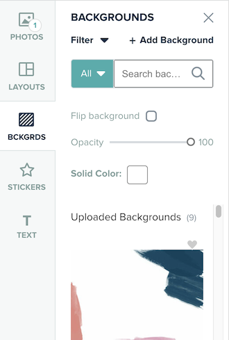 How to Customize Backgrounds