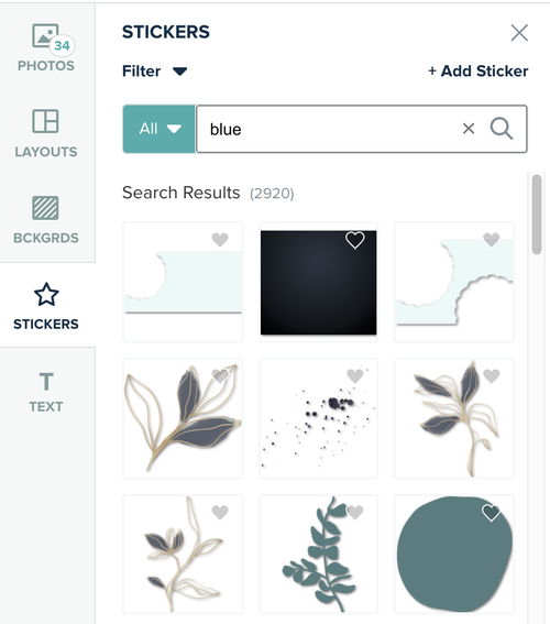 Editor Tip: Searching our Sticker & Background Database — Mixbook ...