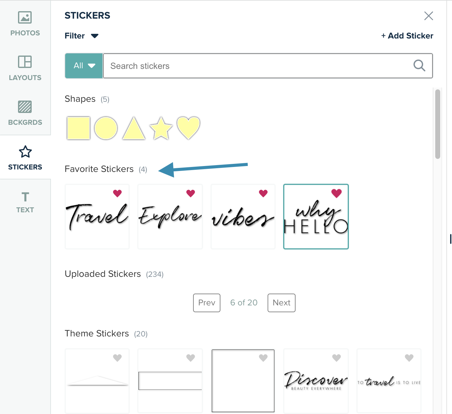 Mixbook Editor Tip: How to Access Stickers from Past Photo Book ...