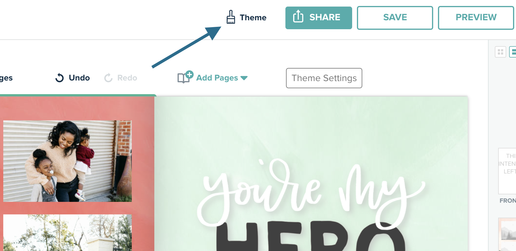 Changing Photo Book Themes