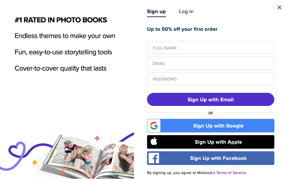Creating a photo book from your Facebook pictures