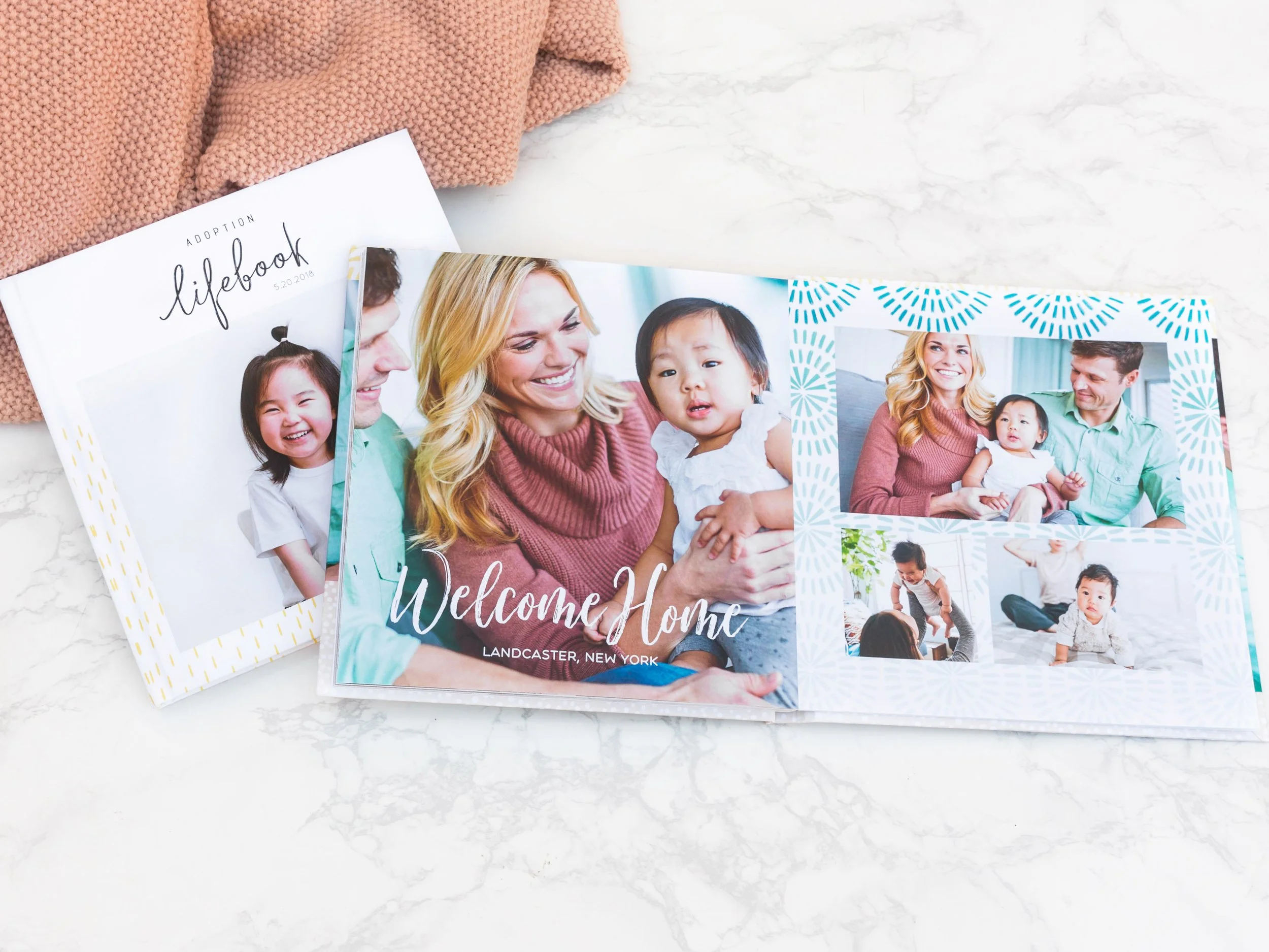 Custom Adoption Portfolios, Family Albums, and Birth Announcements