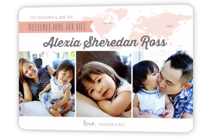 Custom Adoption Portfolios, Family Albums, and Birth Announcements