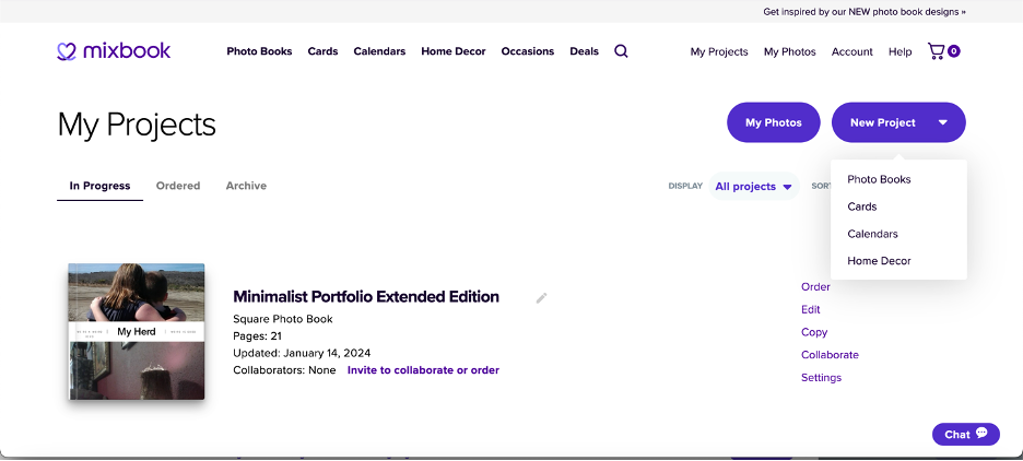 Creating a photo book from your Facebook pictures