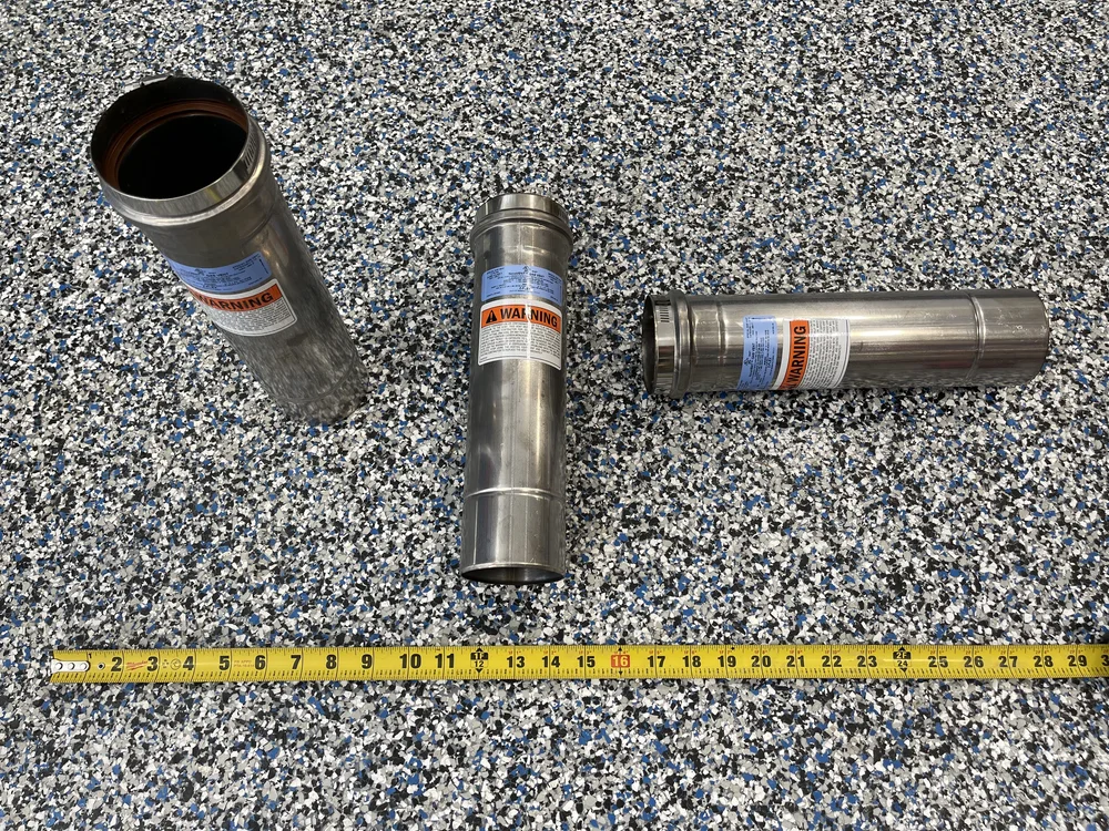 Hot Dawg Garage Heater Exhaust Kit - Straight — Garage Boss