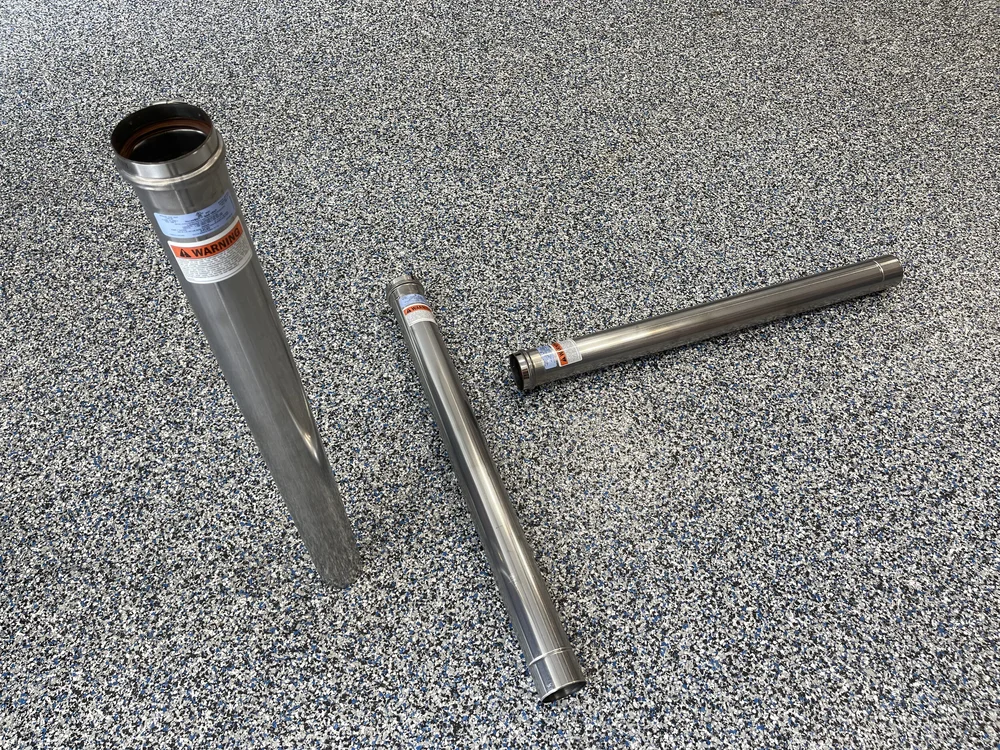 Hot Dawg Garage Heater Exhaust Kit - Straight — Garage Boss