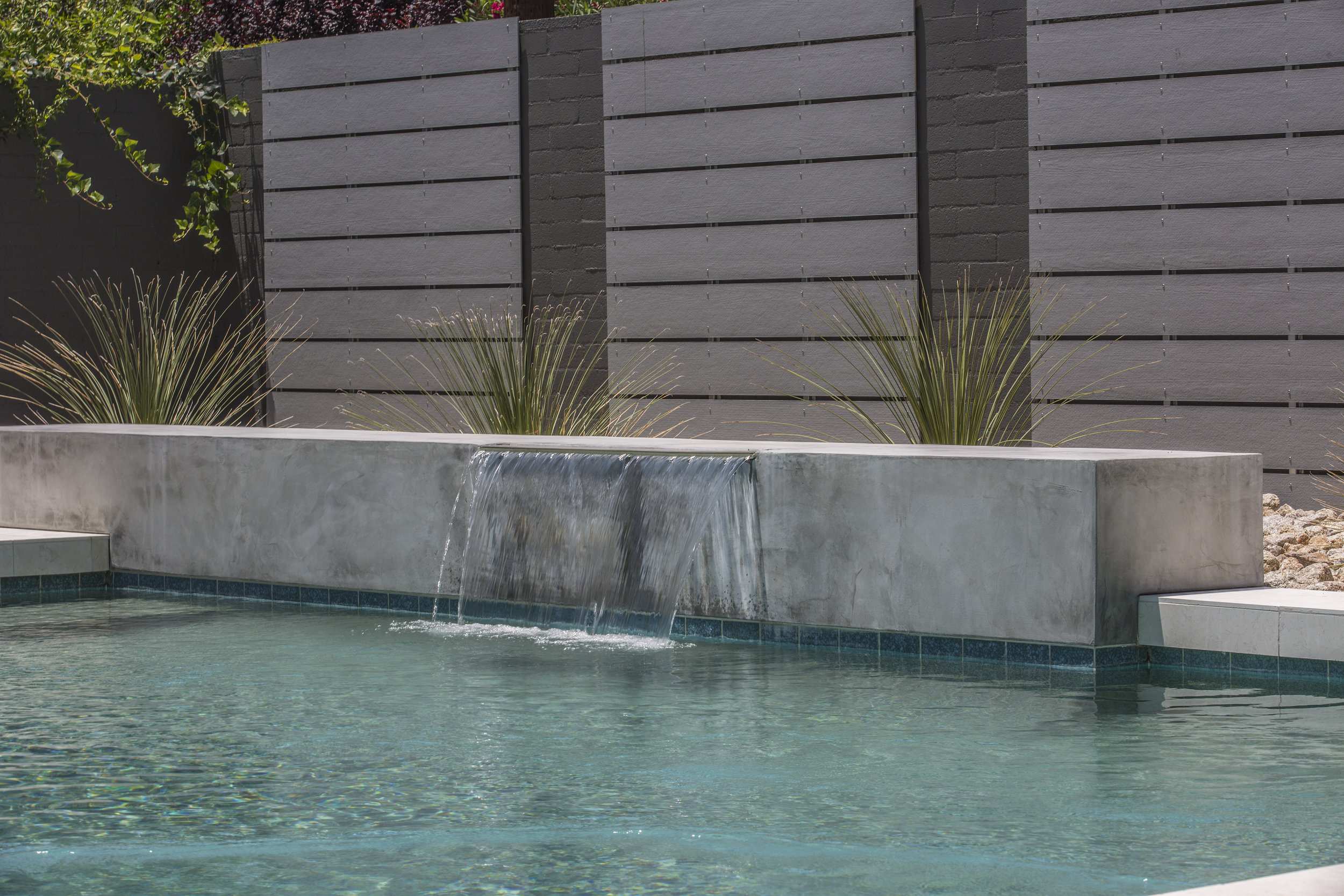 Custom Water Features, pool design, Concrete pool Coping, Concrete ...