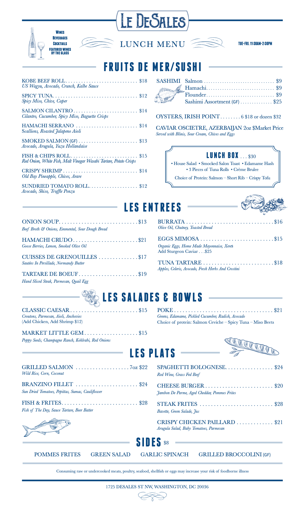Lunch — LE DESALES