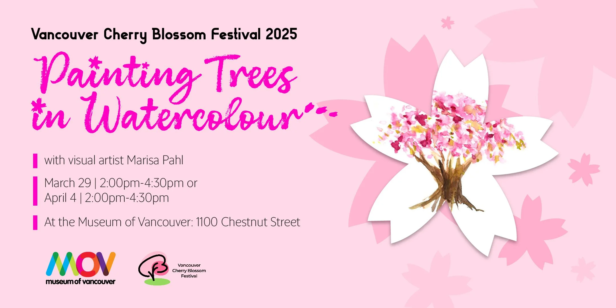 Cherry Blossom Festival: Painting Trees in Watercolour — MOV | Museum ...