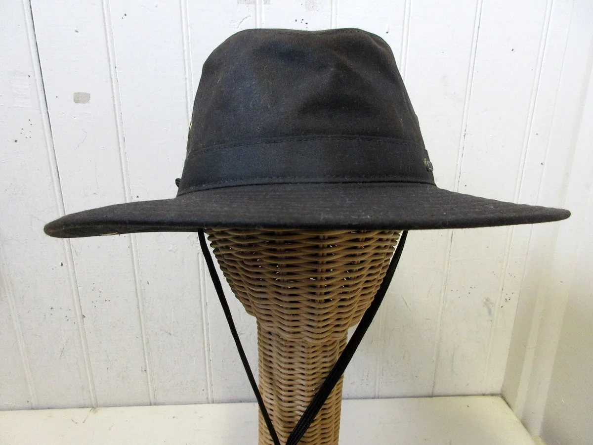 Waterproof Outback Trading River Guide Oilskin Hat - Brown With UPF 50 ...